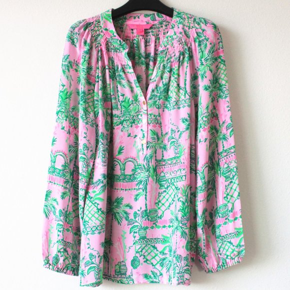 Lilly Pulitzer | Tops | Lilly Pulitzer Elsa Silk Top Baby Always Worth ...